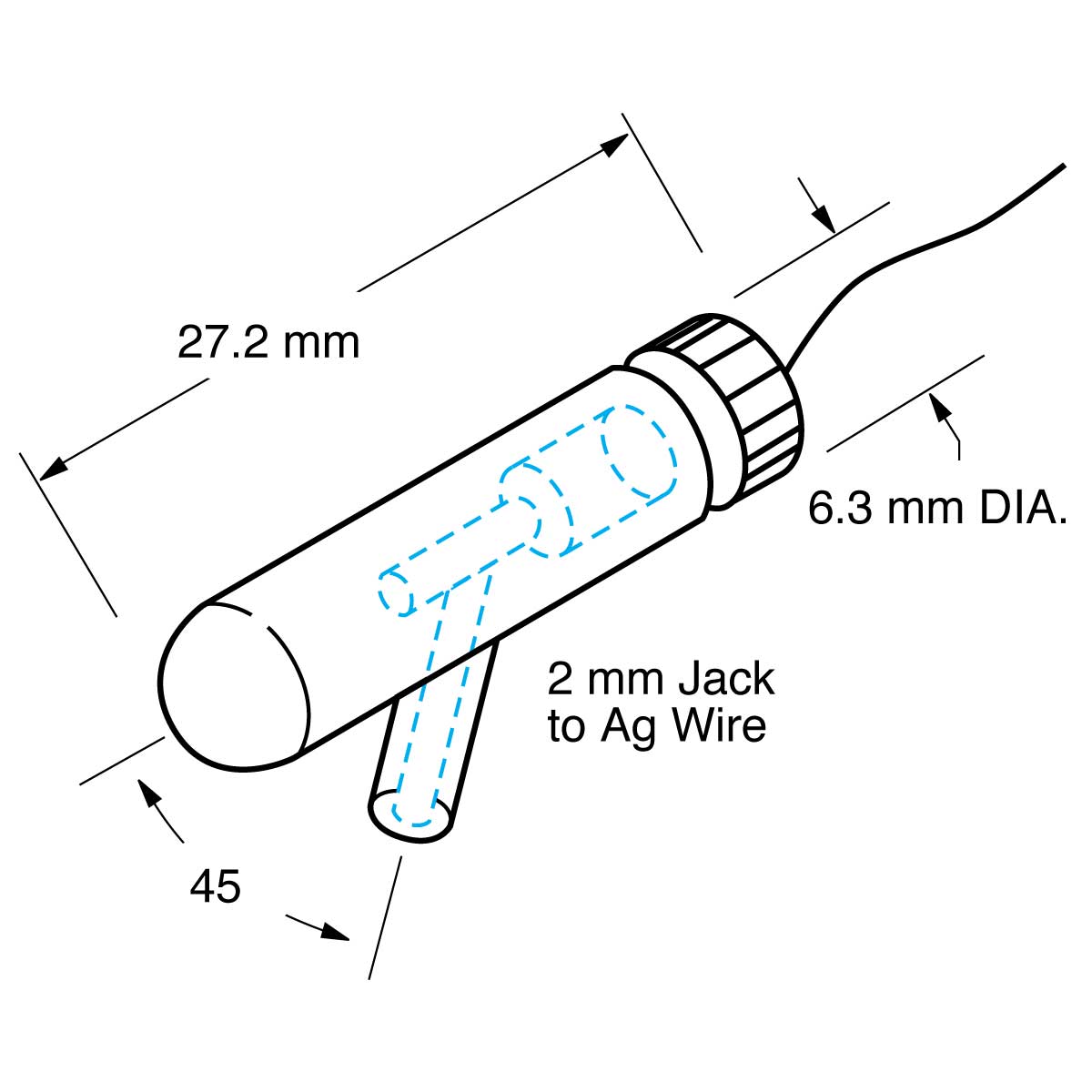 Microelectrode Holder (MEH3FW45) - Custom Order